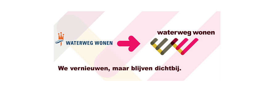 Waterweg Wonen presenteert nieuw logo en frisse huisstijl - Waterweg Wonen