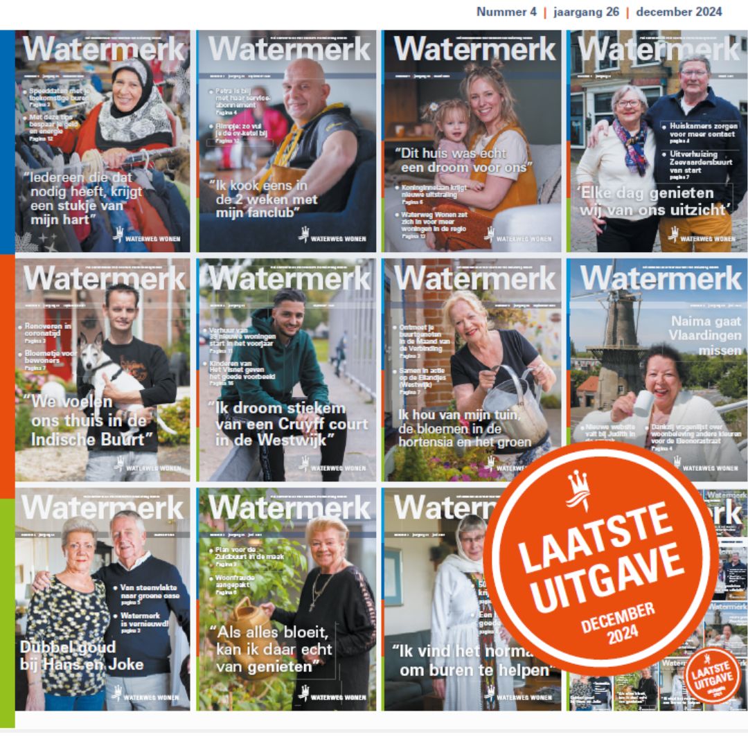 Na 26 jaar nemen we afscheid van Watermerk - Waterweg Wonen